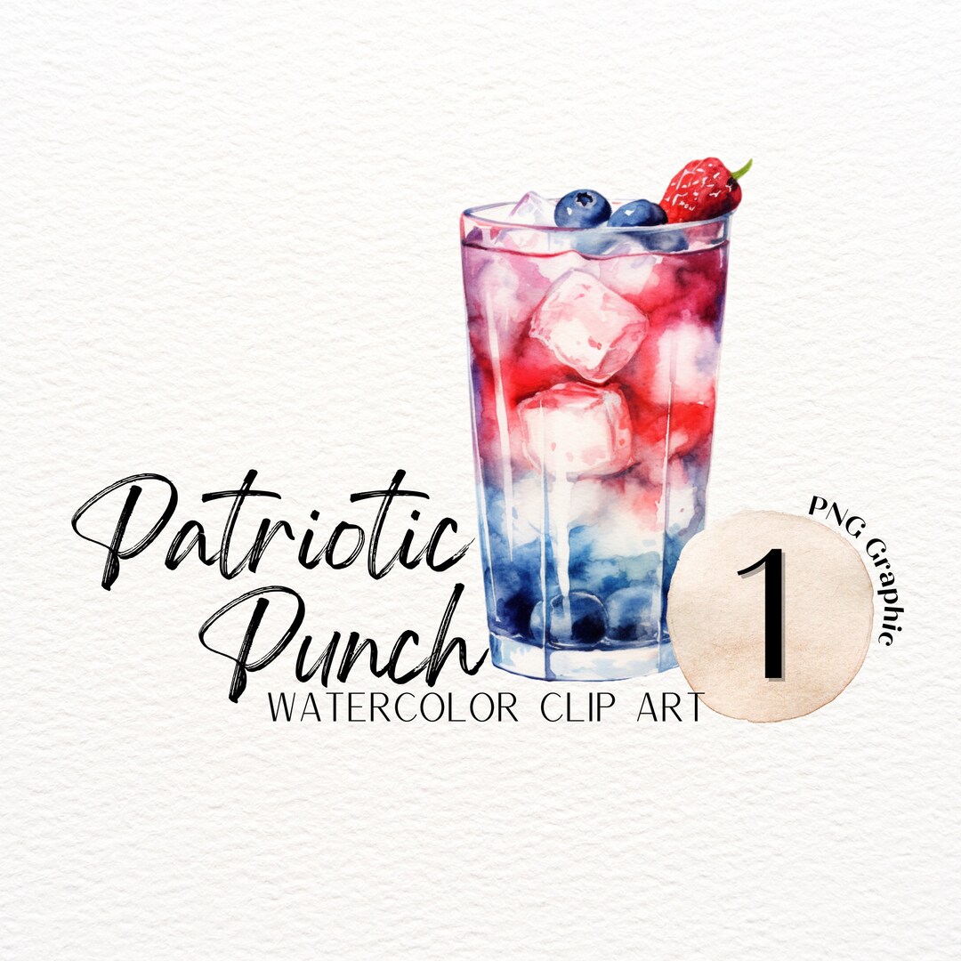 PATRIOTIC PUNCH : Single Graphic, Clip Art, Digital Graphics, Graphics ...