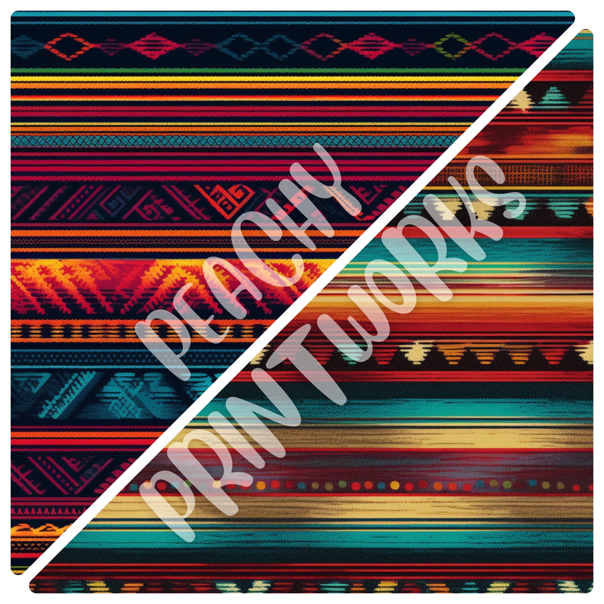 MEXICAN BLANKETS : Printable Pattern Seamless Design - Etsy