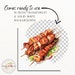 Kebab Watercolor Clipart | Meat Kabob SVG | Food PNG | Barbecue Graphic ...