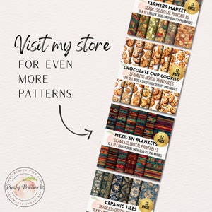 FARMERS MARKET : Printable Pattern, Seamless Design, Background ...