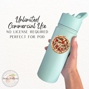 Pepperoni Mushroom Pizza Watercolor Clipart Food Graphic Italian Food ...