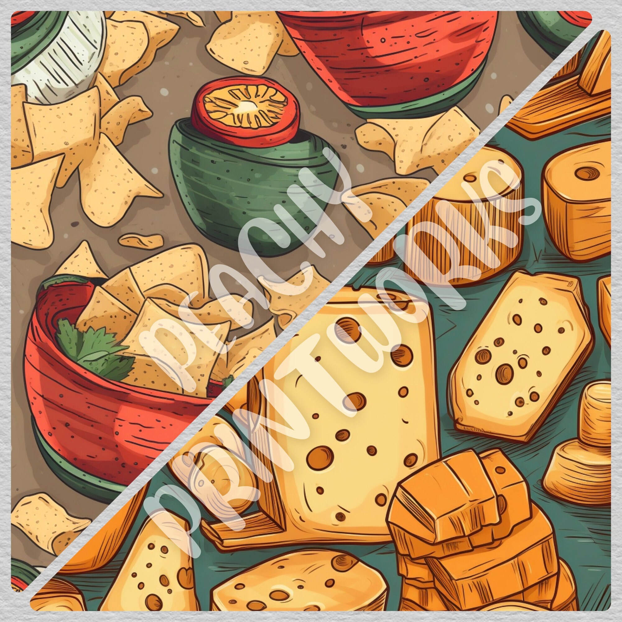 FARMERS MARKET : Printable Pattern Seamless Design - Etsy