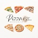 Pizza Clipart Bundle Watercolor Pepperoni Pizza SVG Cheese Pizza Image ...