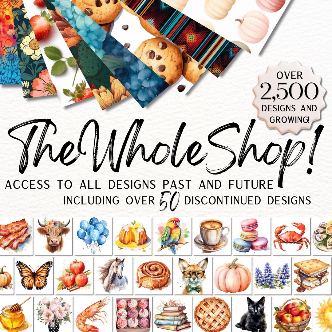THE WHOLE STORE!! | Mega Clipart Bundle | Pattern Sets | Unlimited ...