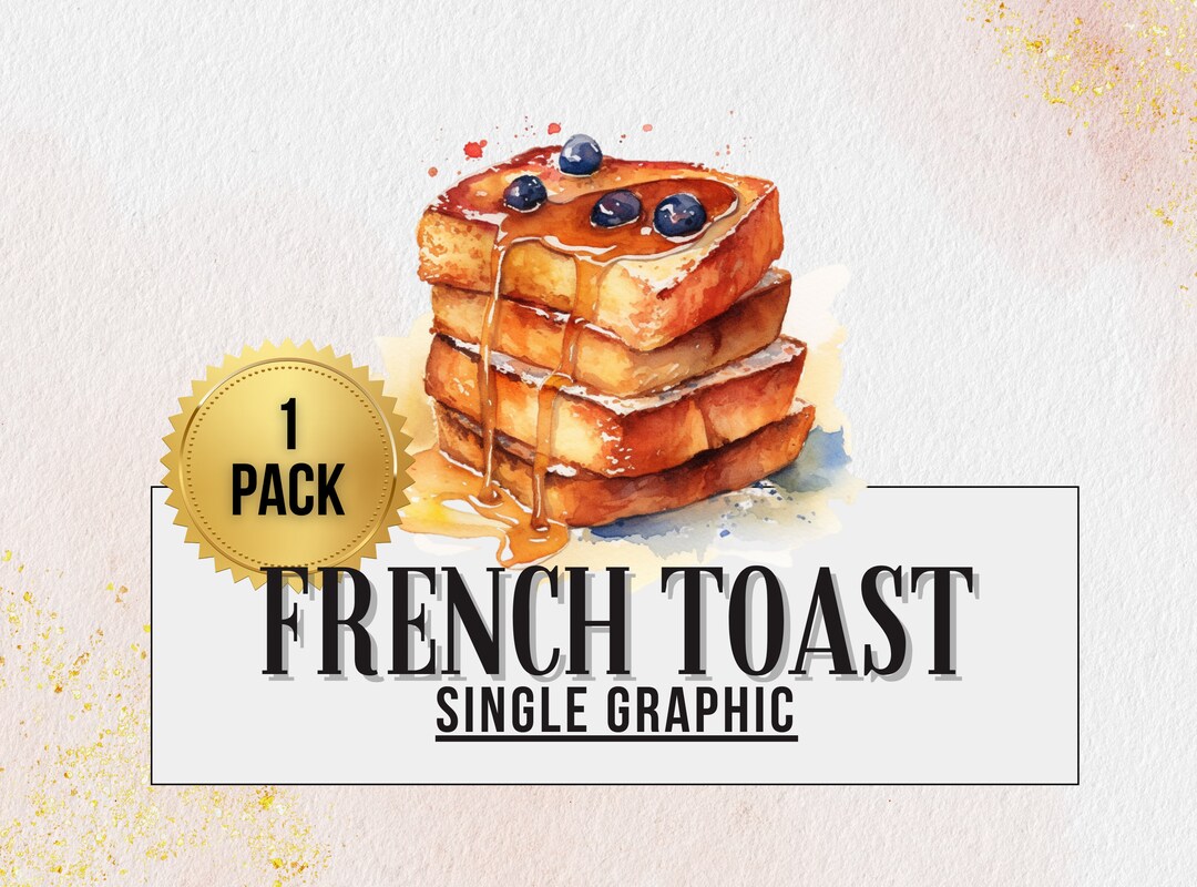 FRENCH TOAST Graphic Clip Art Digital Graphic Graphics - Etsy