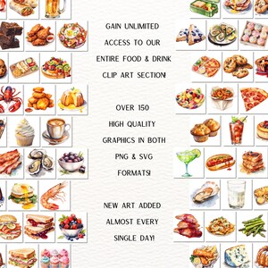 Food & Drink Mega Clipart Bundle | Unlimited Access for Commercial Use ...
