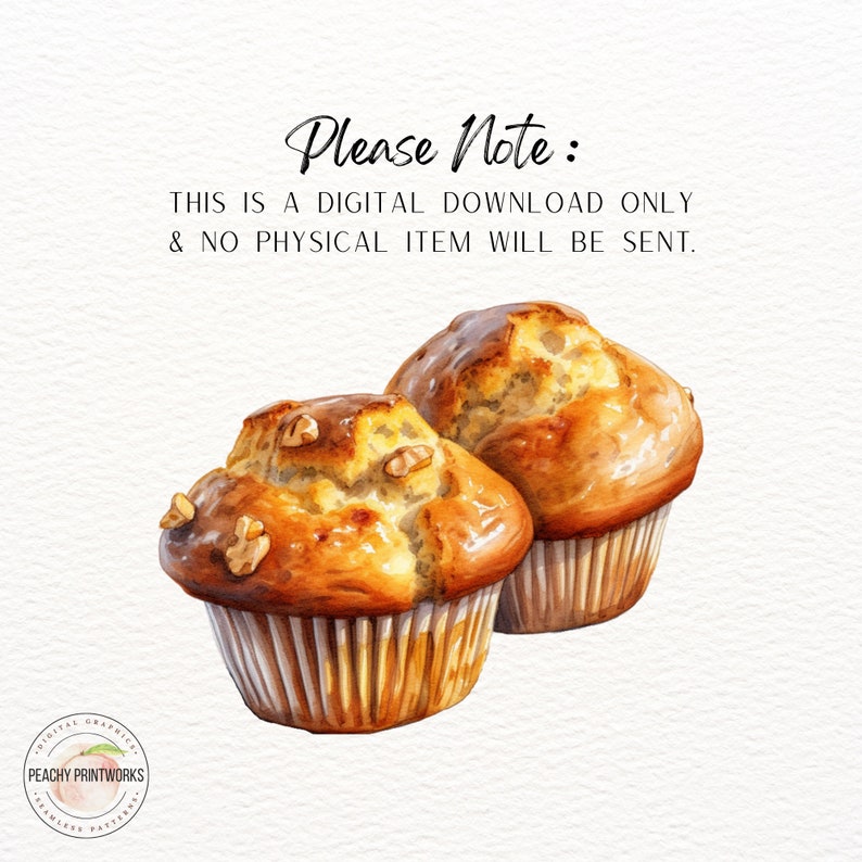 MUFFINS : Single Graphic Clip Art Digital Graphics Graphics - Etsy