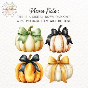 Pumpkin With Bows Watercolor Clipart Bundle | Happy Halloween SVG ...