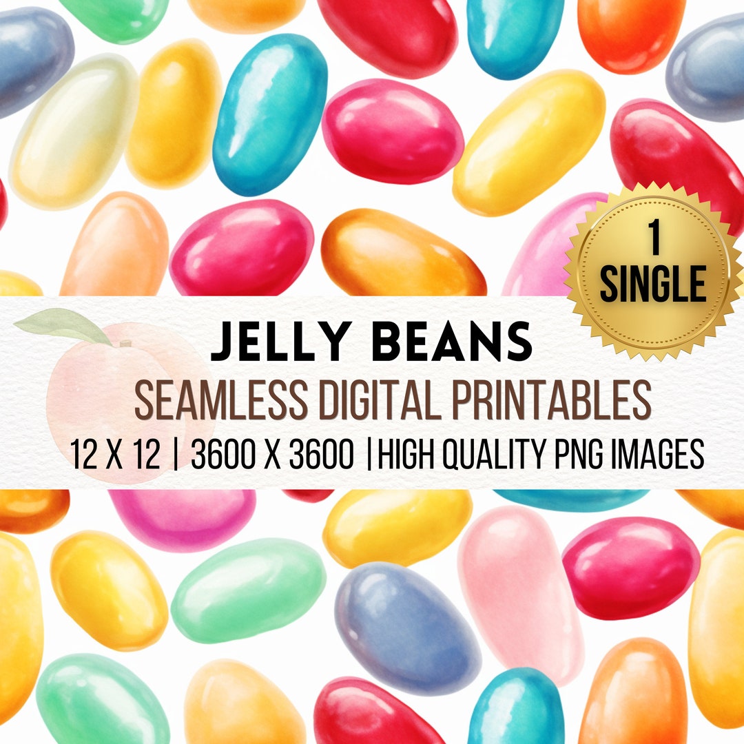 Jelly Beans Seamless Pattern | Kids Art Print | Easter Junk Journal ...