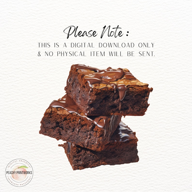 Brownies Watercolor Clipart Baked Good SVG Bakery PNG - Etsy