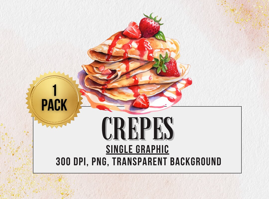 CREPES : Single Graphic Clip Art Digital Graphics Graphics - Etsy