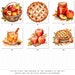 Fall Apple Watercolor Clipart Bundle Autumn PNG Apple Pie SVG Food ...