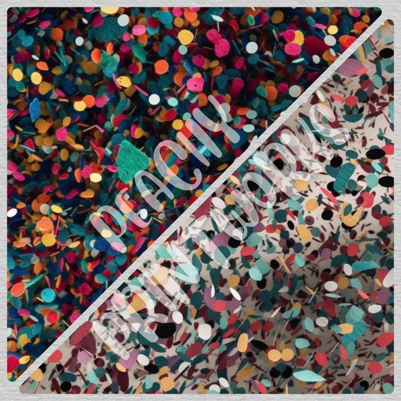 REALISTIC CONFETTI : Printable Pattern Seamless Design - Etsy