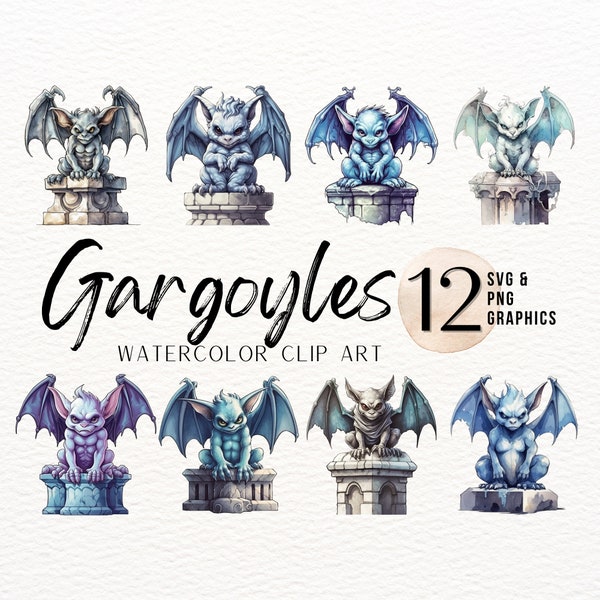 Cute Gargoyle Svg - Etsy