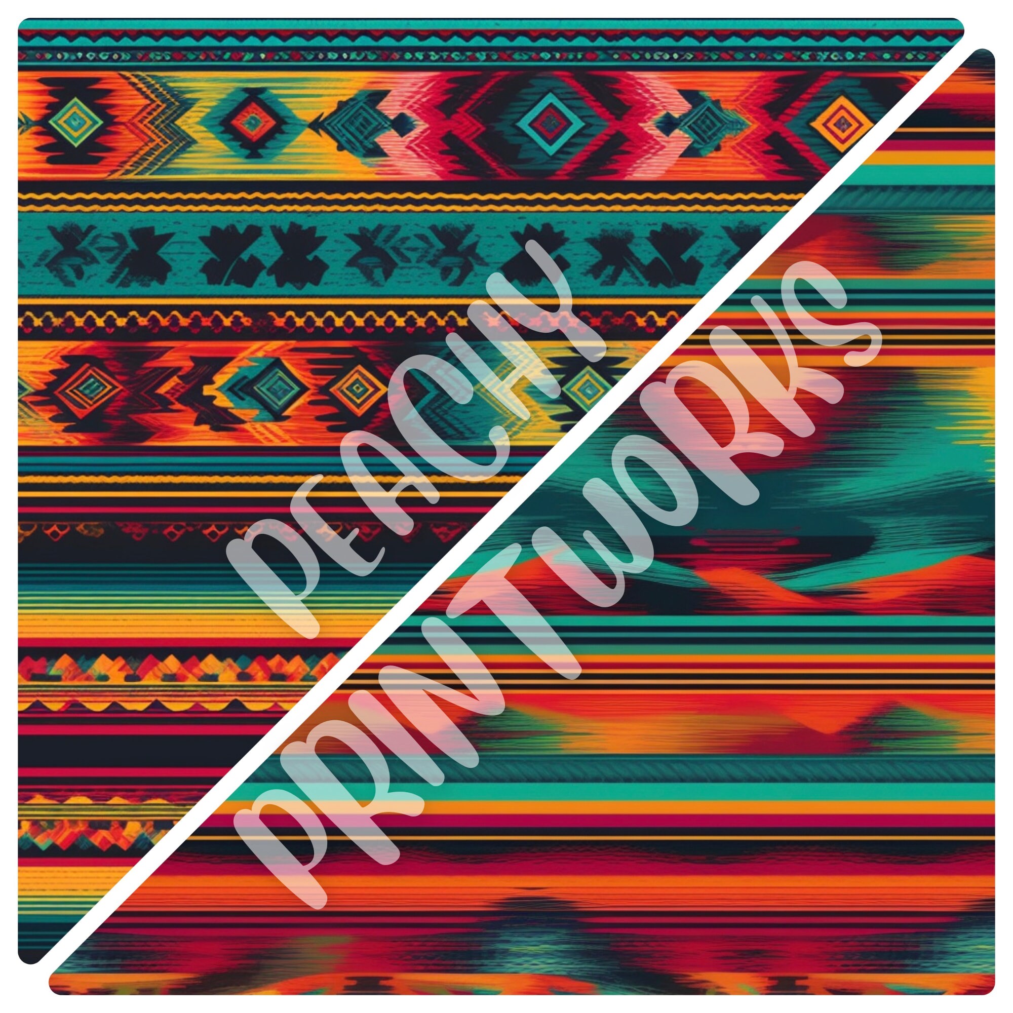 MEXICAN BLANKETS : Printable Pattern Seamless Design - Etsy
