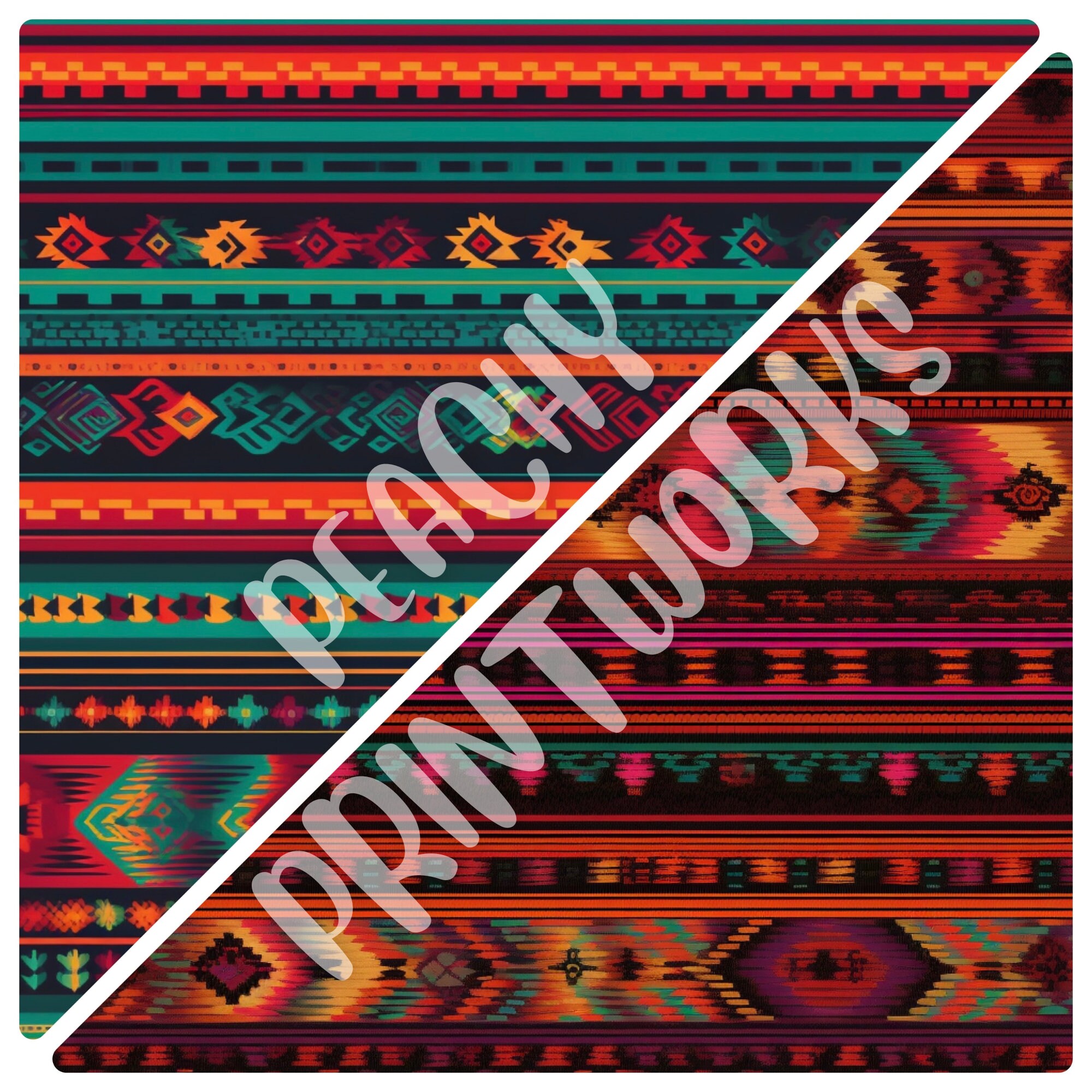 MEXICAN BLANKETS : Printable Pattern Seamless Design - Etsy