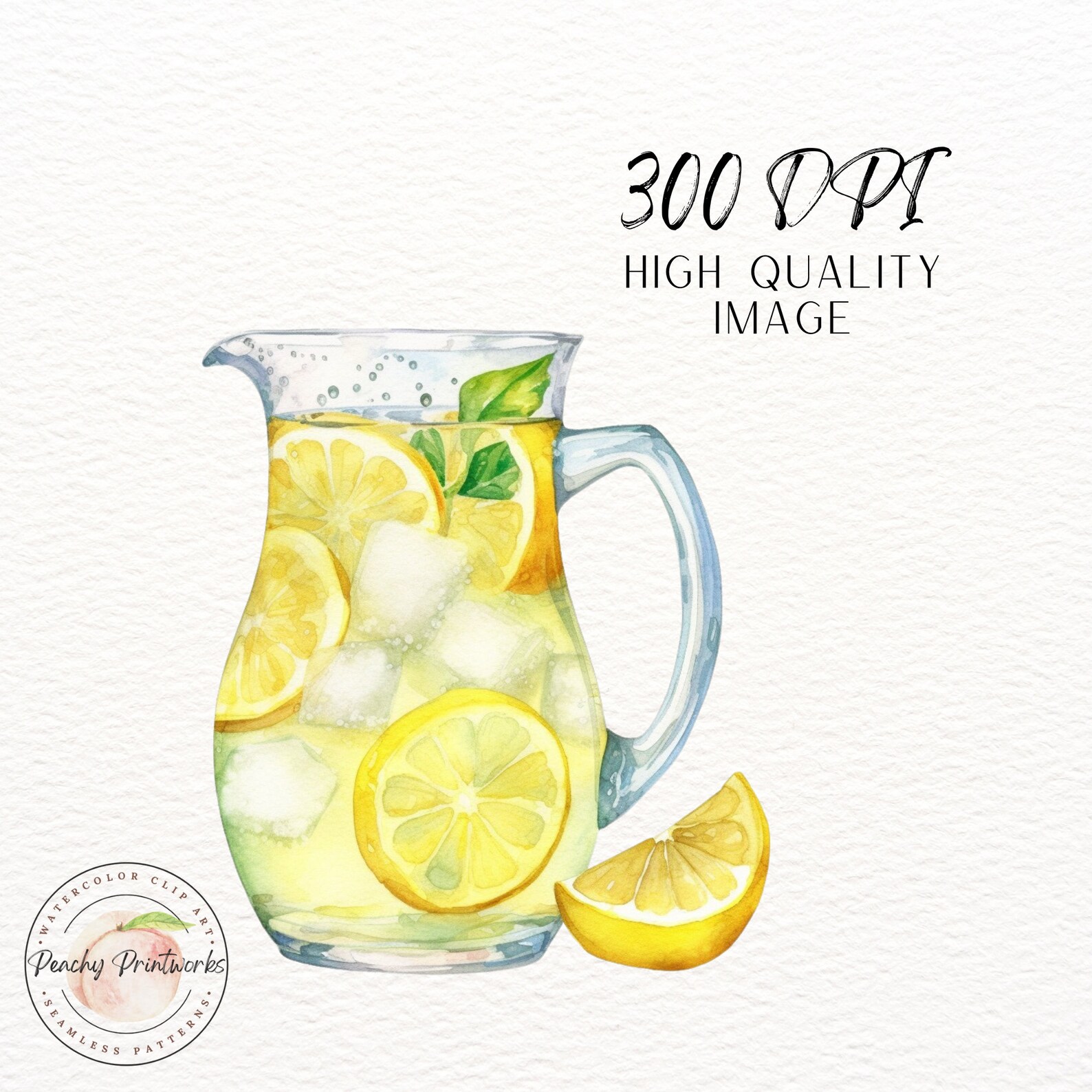 Watercolor Lemonade Clipart Summer Drink Clipart Lemonade - Etsy