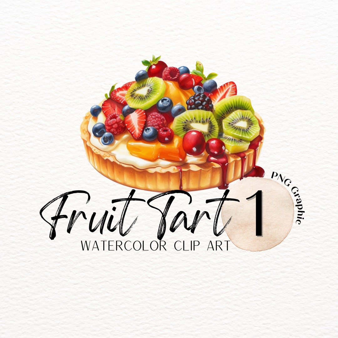 FRUIT TART : Single Graphic, Clip Art, Digital Graphics, Graphics ...