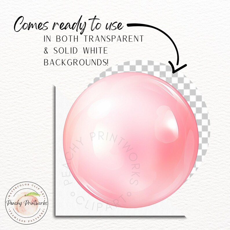 Bubble Gum Watercolor Clipart | Candy SVG | Sweets PNG | Halloween ...