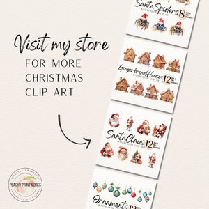 Spider Watercolor Clipart Bundle | Cute Bug PNG | Christmas Halloween ...