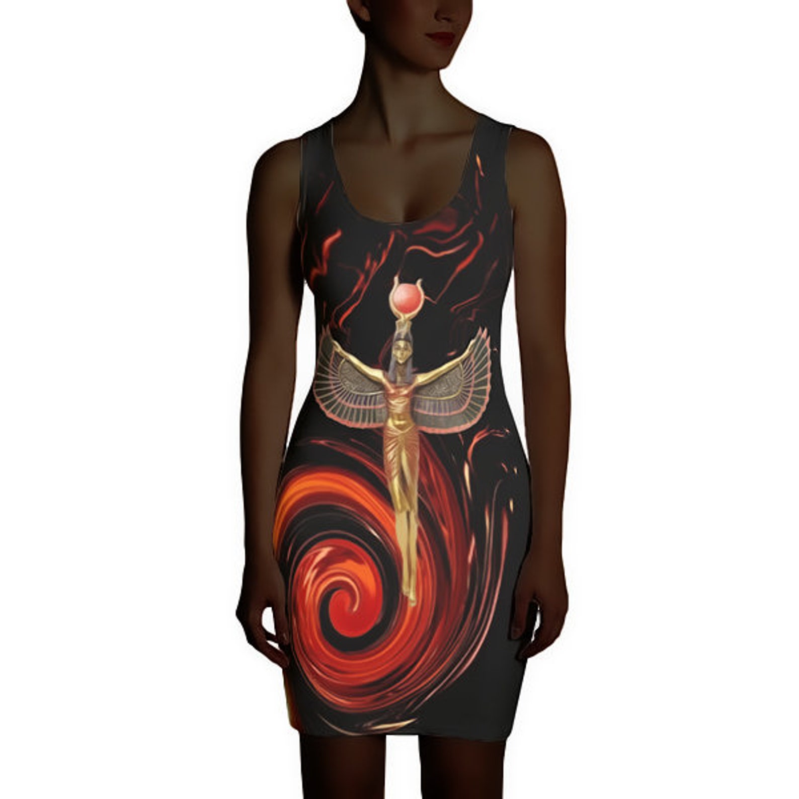 Isis Dress Isis Women Clothing Dress Egyptian Goddess | Etsy