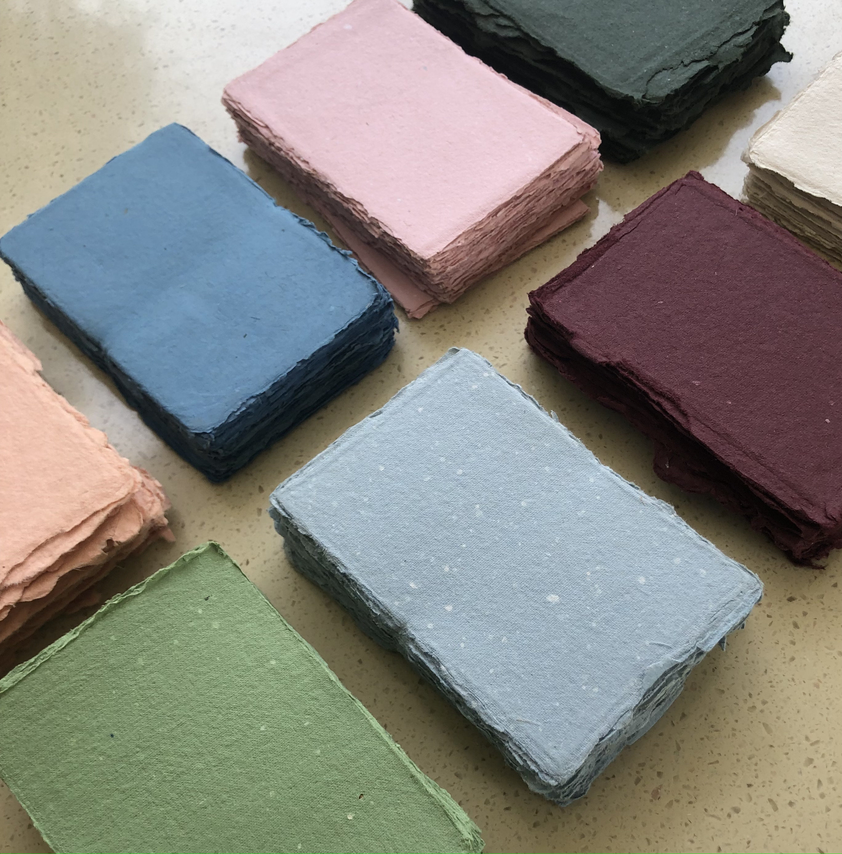 5 Pack Paper Deckle Edge Paper Custom Made Paper Handmade - Etsy Canada