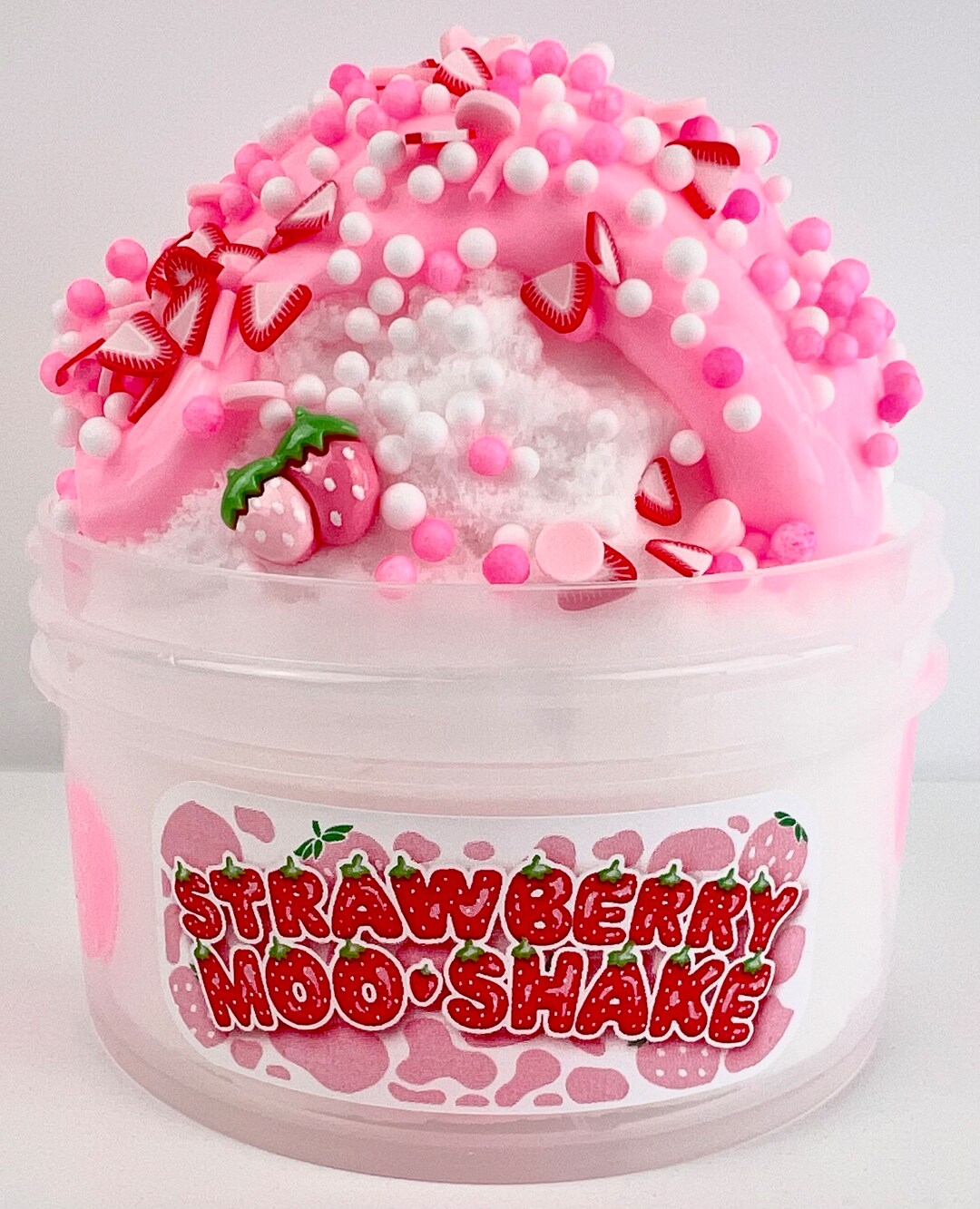 Strawberry Moo-shake Slime - Etsy