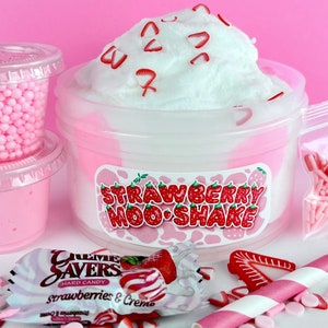 Strawberry Moo-shake Slime - Etsy