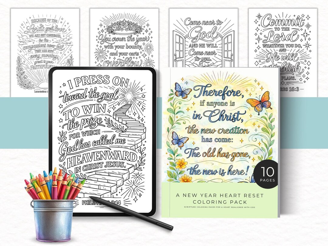 Pages à colorier de versets bibliques, un livre de coloriage pour ...