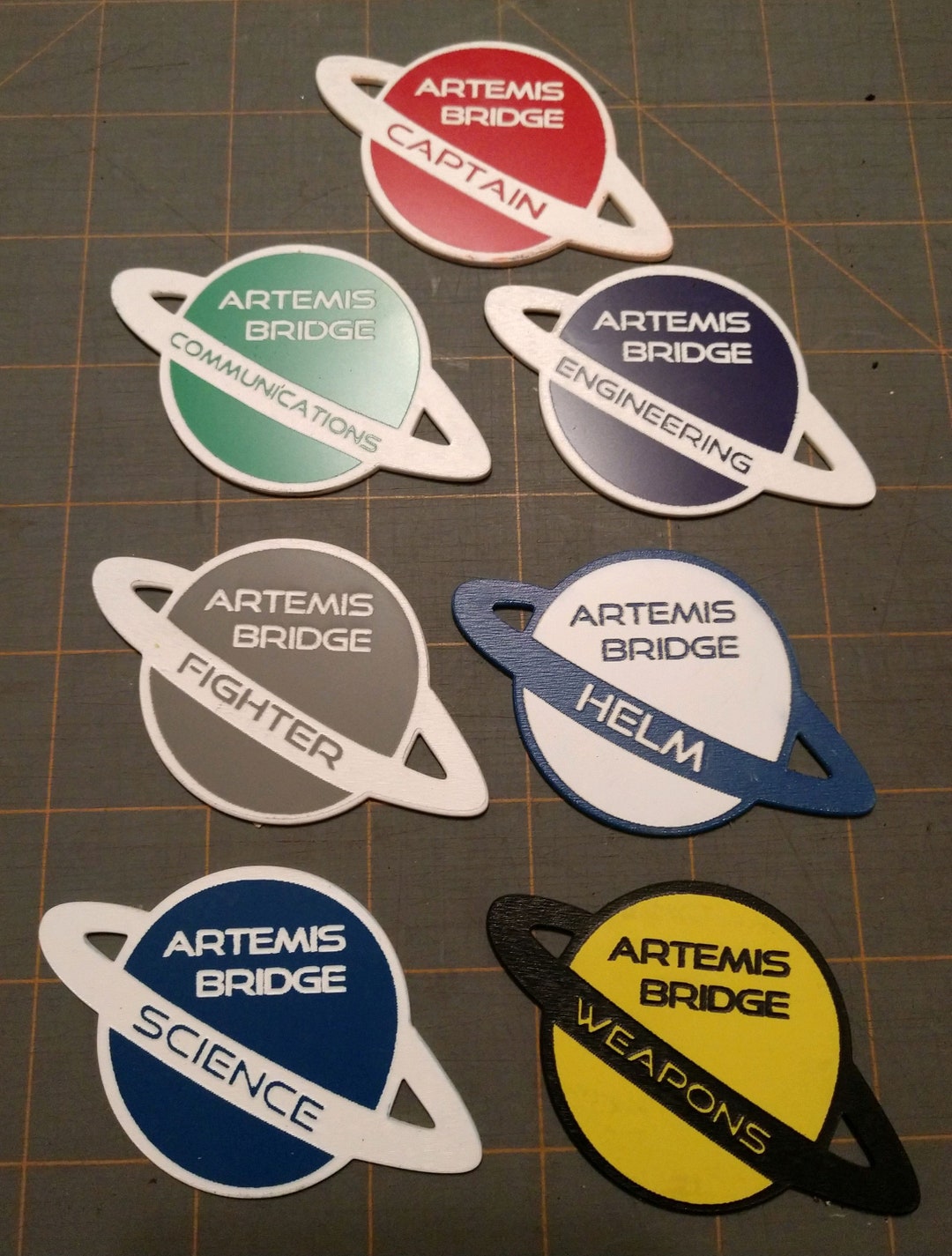 Artemis Bridge Position Badges - Etsy