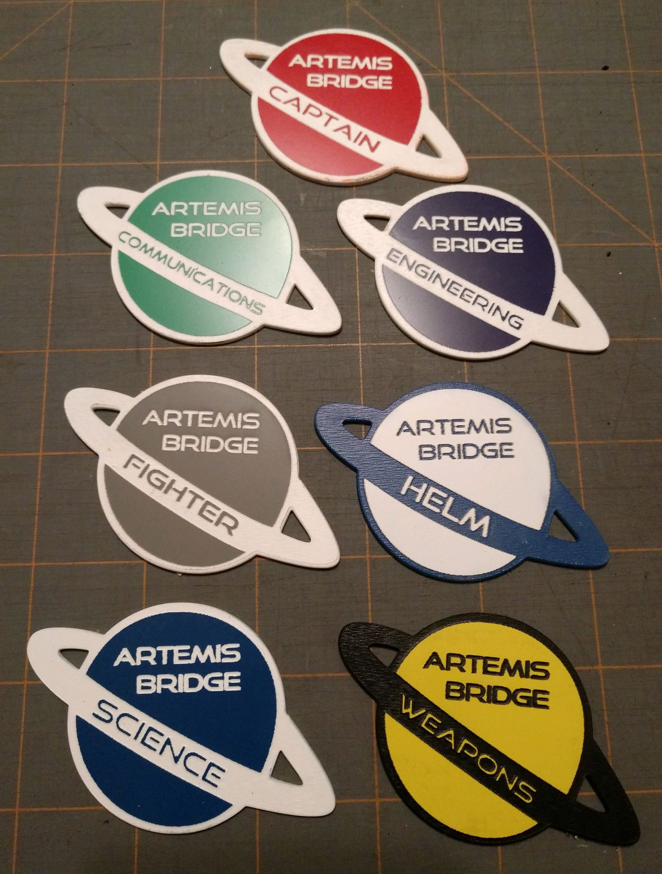 Artemis Bridge Position Badges - Etsy