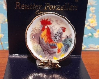 Dollhouse Peter Rabbit Beatrix Potter Reutter Porcelain Plate Set 1:12 ...