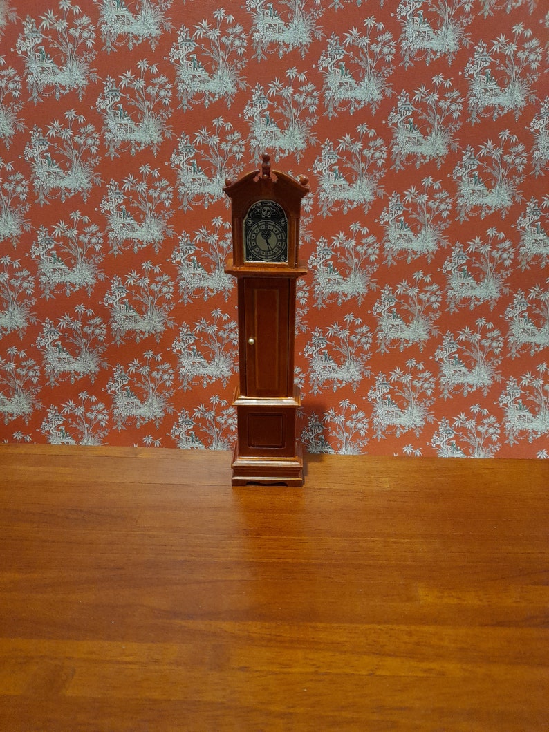 Dollhouse Miniature - Grandfather Clock Brown 1:12 Scale - Etsy