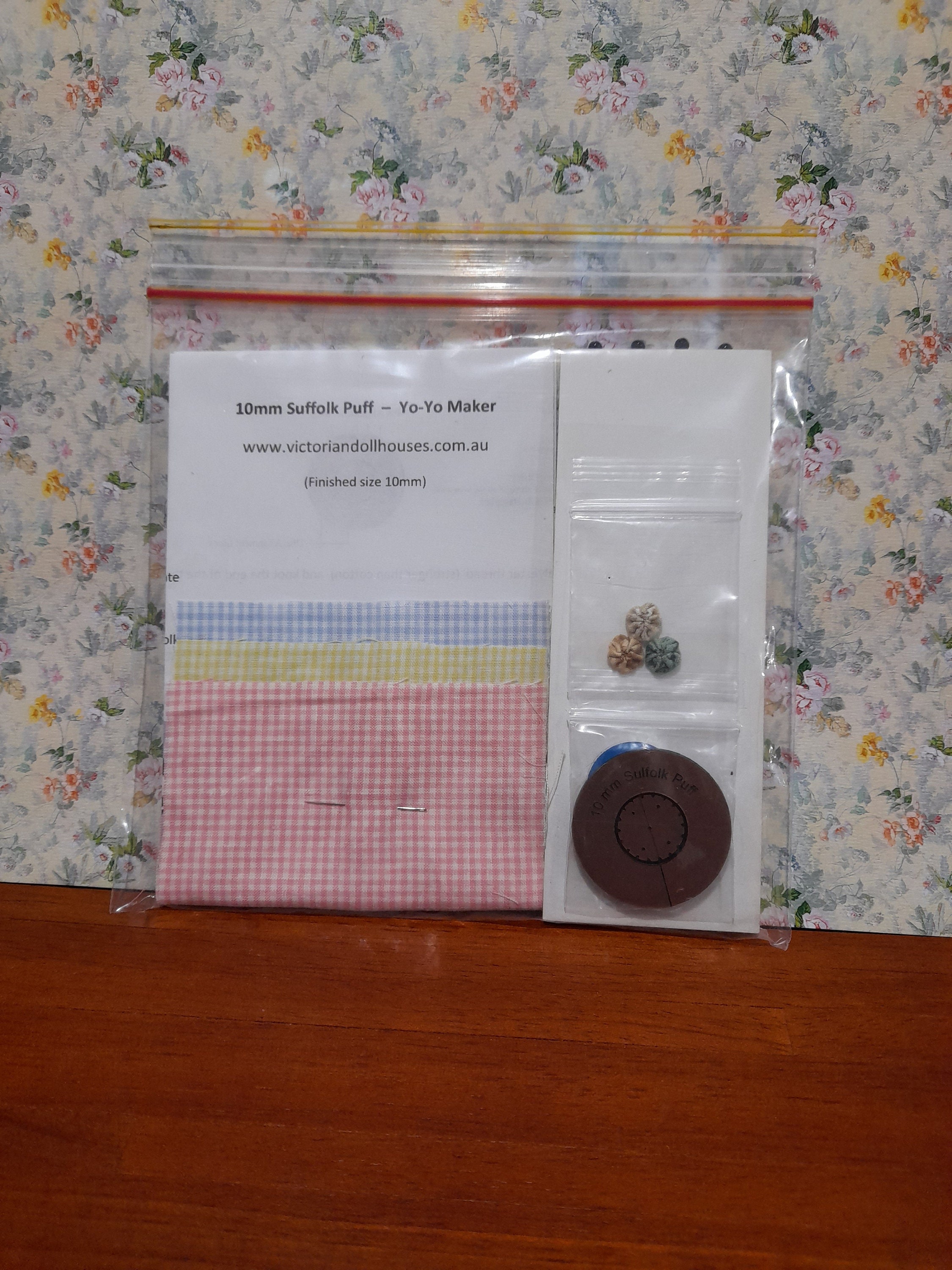 Dollhouse Miniature 10mm Suffolk Puff - Yo-yo Maker 1:12 Scale - Etsy