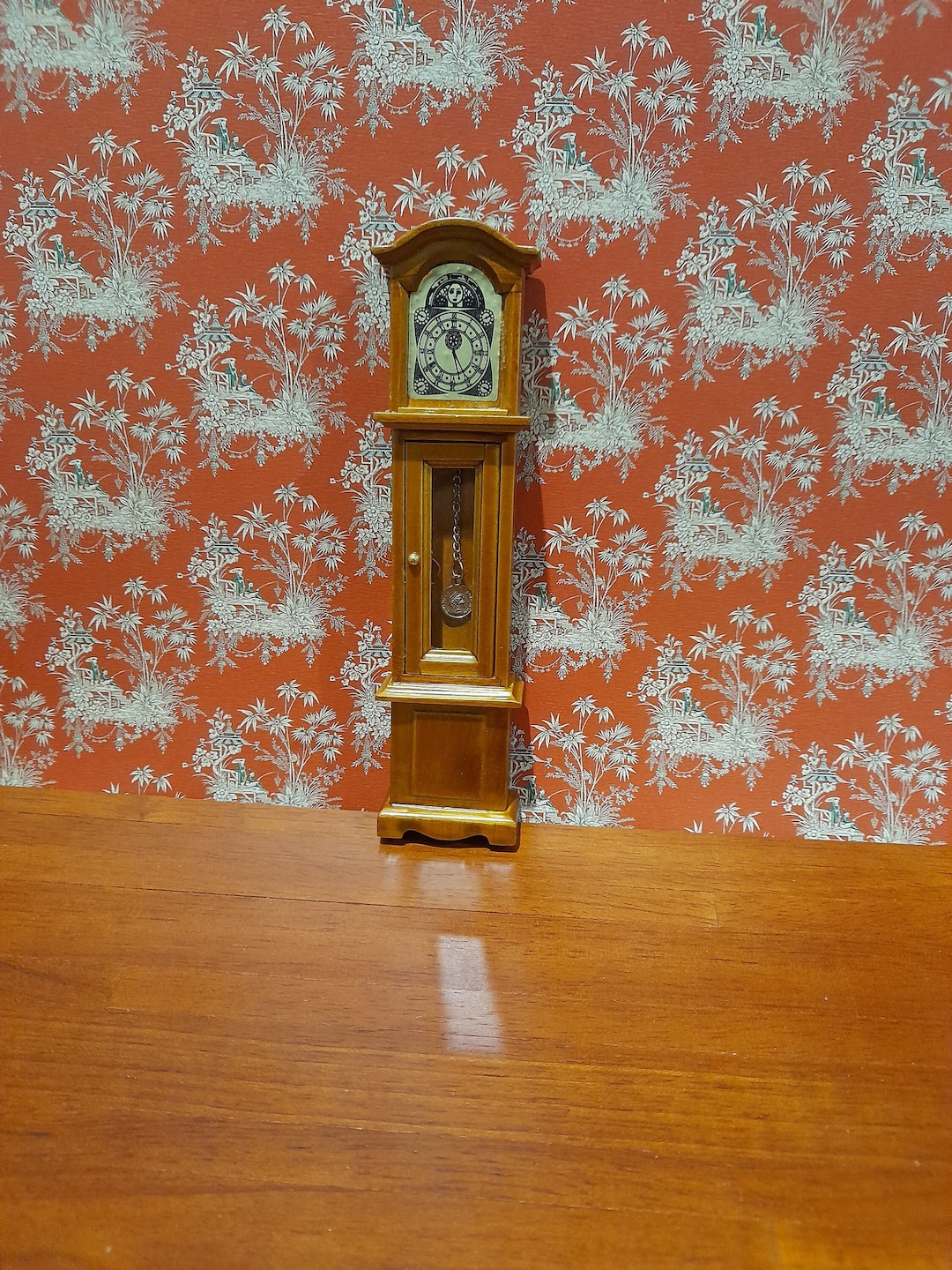 Dollhouse Miniature - Grandfather Clock Brown 1:12 Scale - Etsy