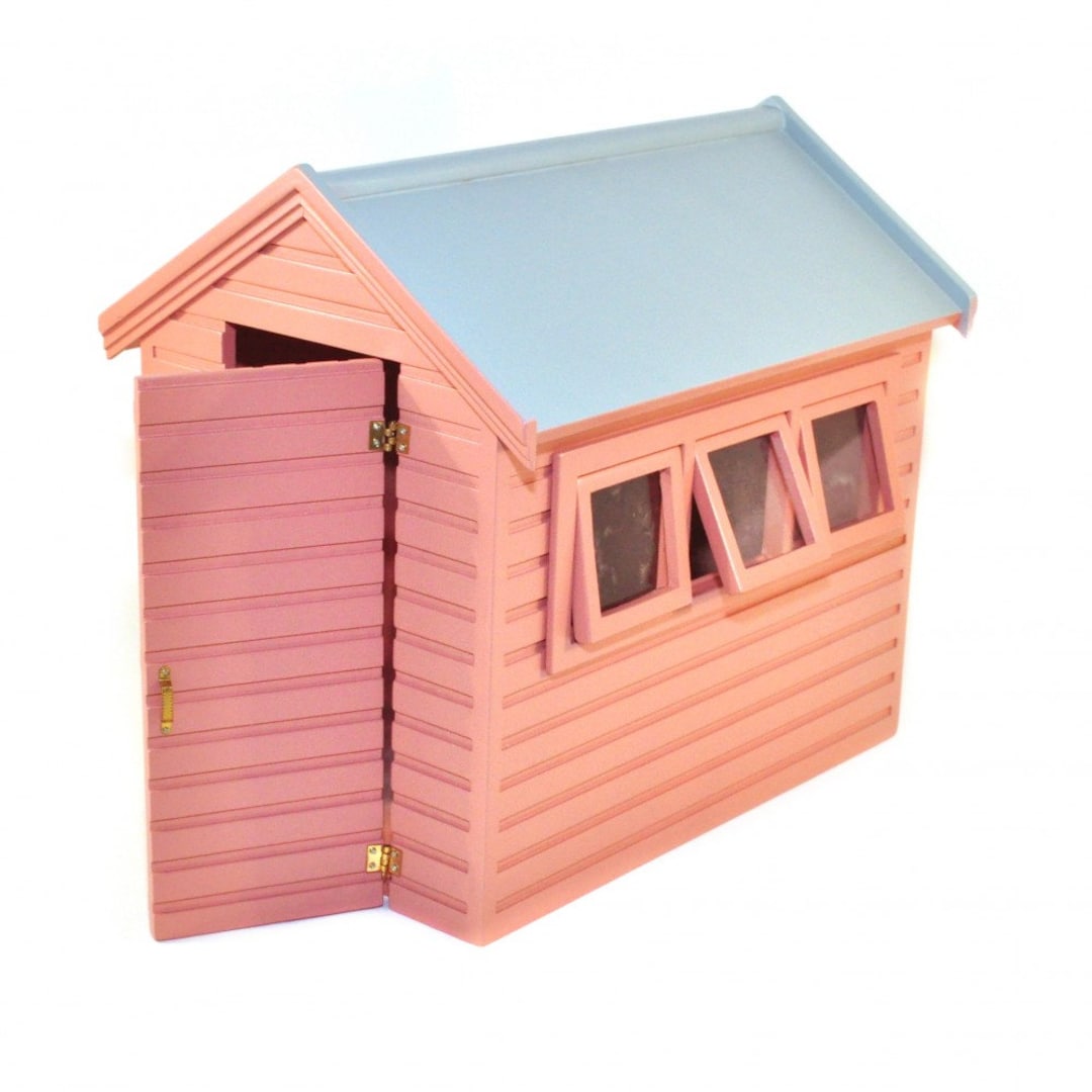 Dollhouse Miniature Garden Shed 1:12 Scale Assembled and Painted by ...