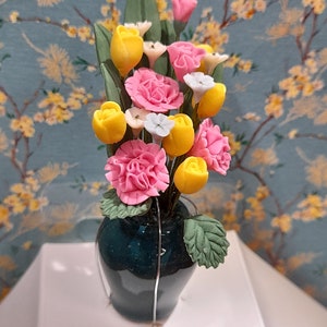 Dollhouse Miniature 1:12 Scale Flower Arrangement - Etsy