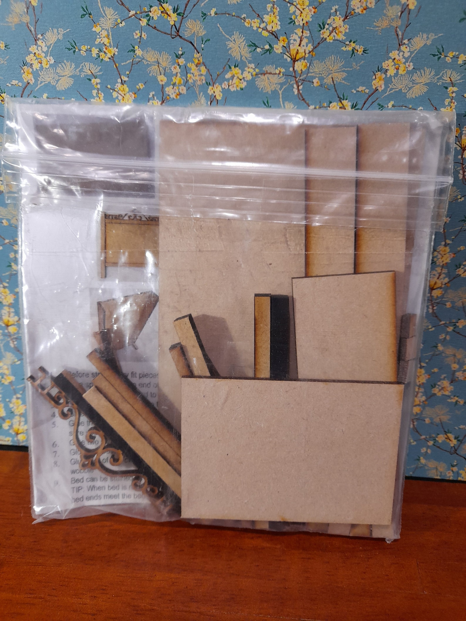 Dollhouse Miniature MDF 1:12 Scale Single Bed Kit - Etsy