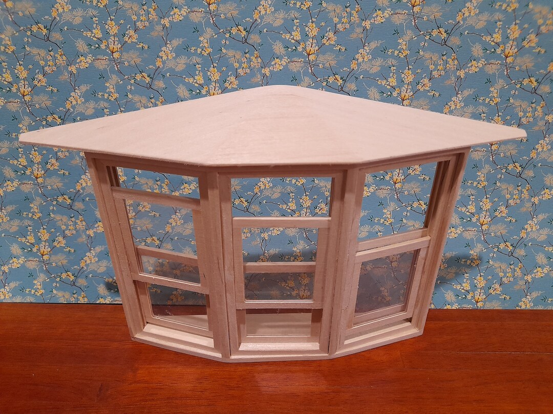 Dollhouse Miniature Bay Window With Working Windows 1:12 Scale - Etsy