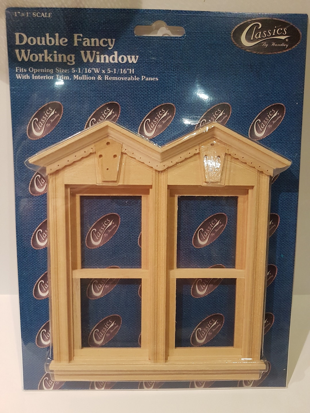 1:12 Scale Double Window With Fancy Pediment REDUCED - Etsy