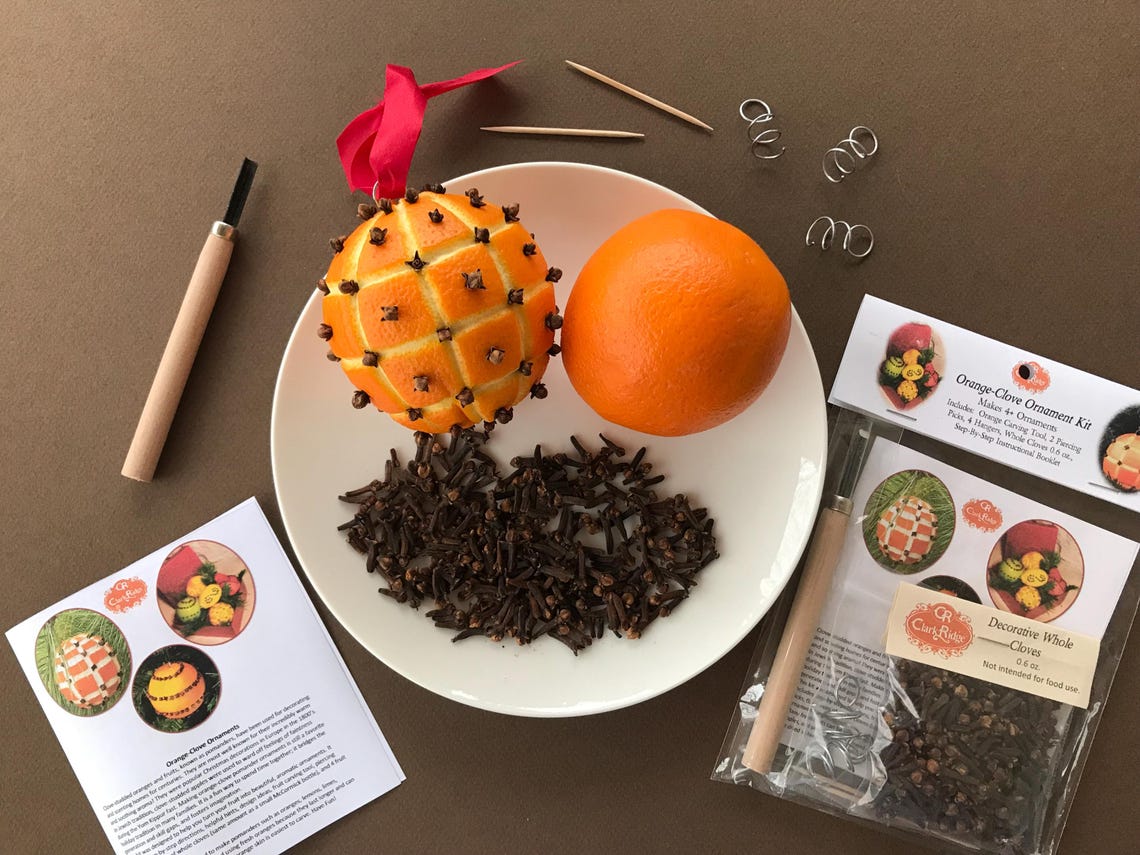 Orange-clove Pomander Ball Ornament Kit - Etsy