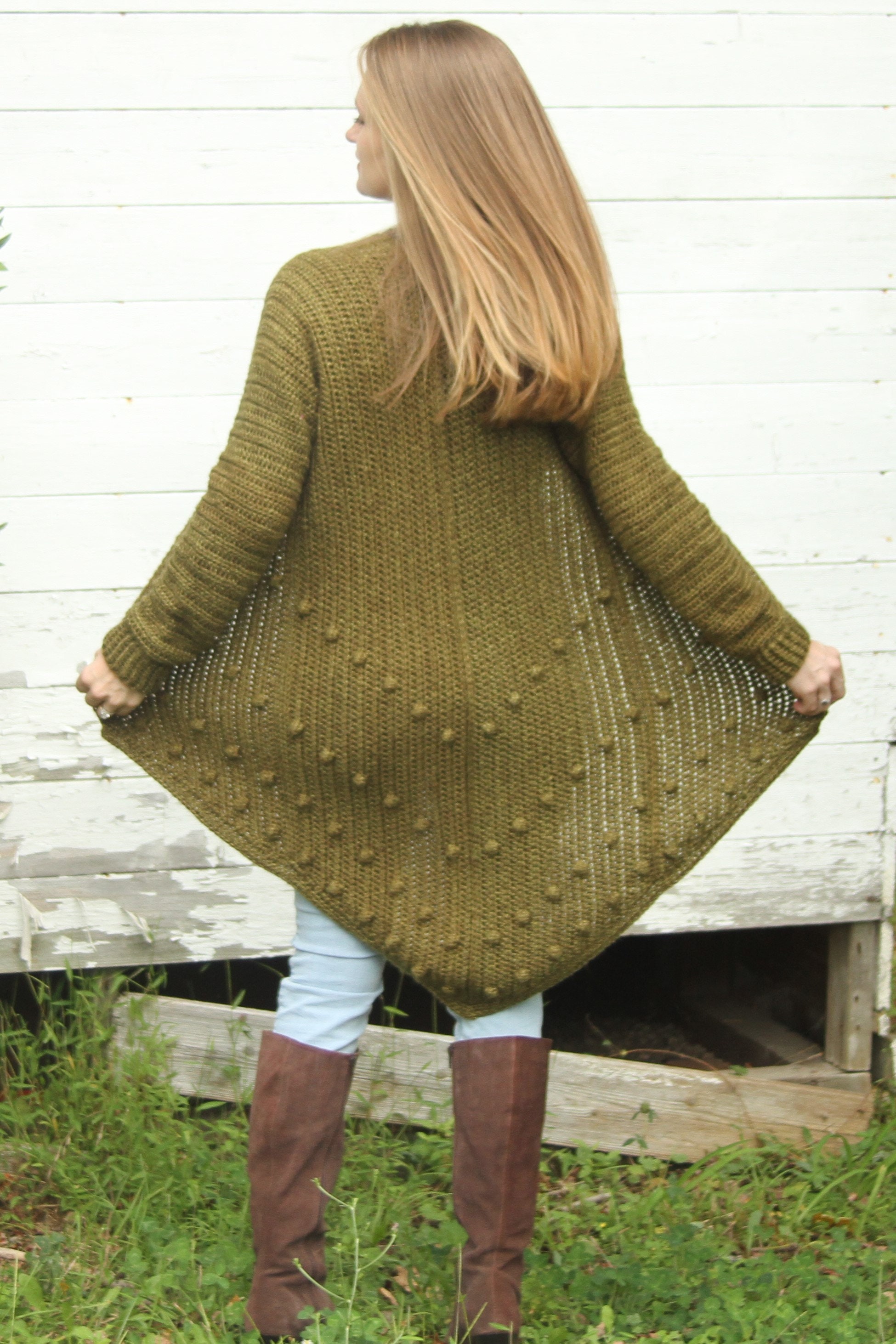 Crochet Cardigan Pattern: Long Chevron Sweater (PDF Pattern) - Etsy
