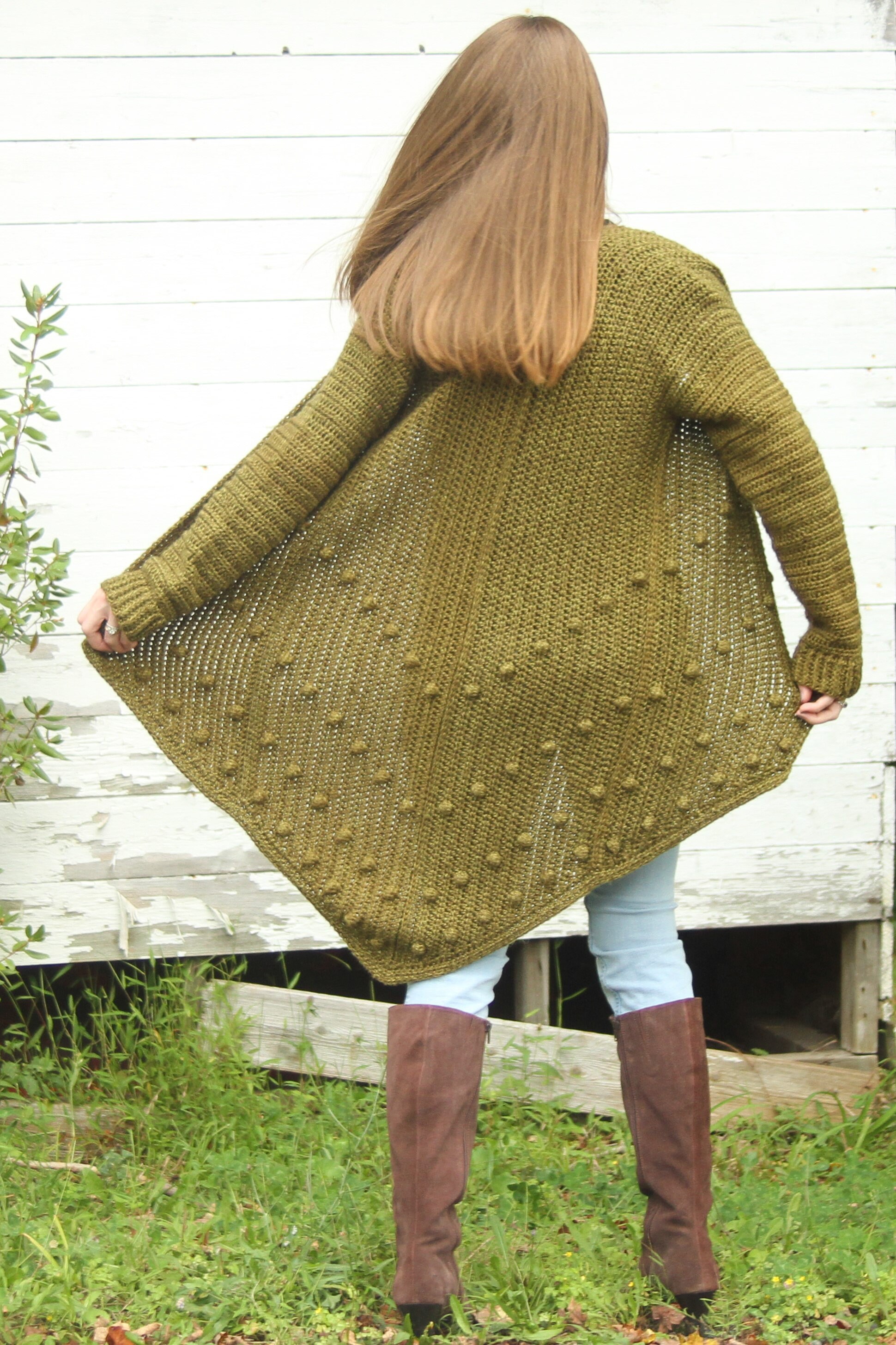 Crochet Cardigan Pattern Long Cardigan Sweater Easy - Etsy