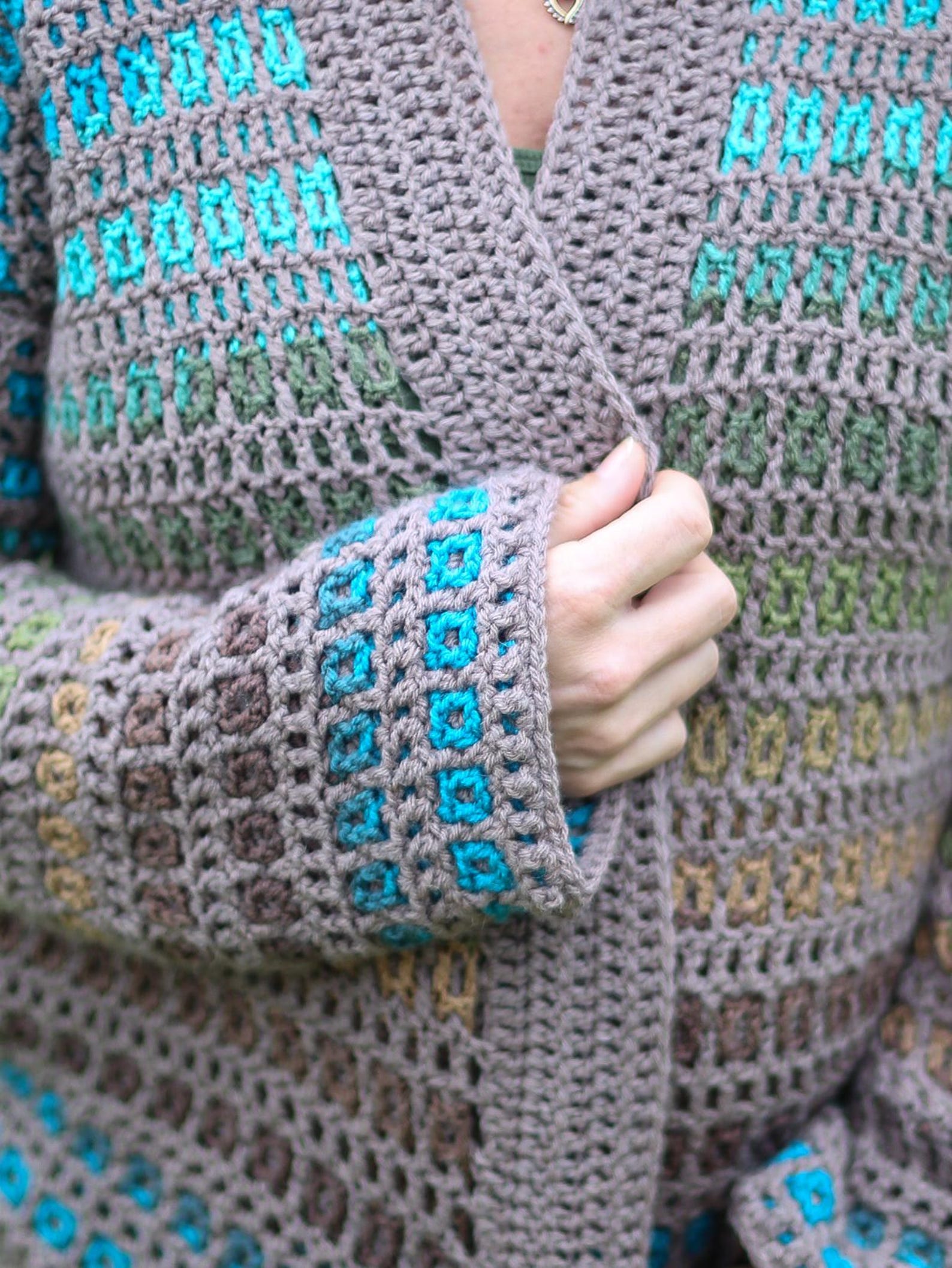 Interlocking Crochet Coatigan Pattern: Reversible Double Sided Jacket ...