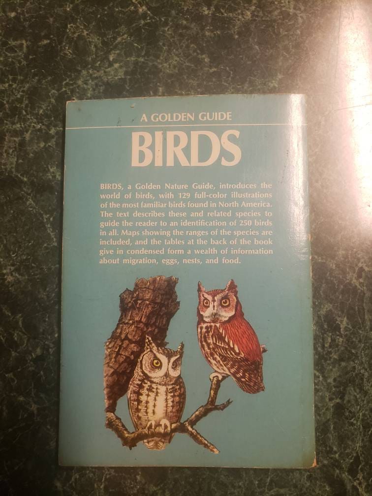 Vintage A Golden Guide Birds 1956 Paperback 129 Full Color Illustration ...