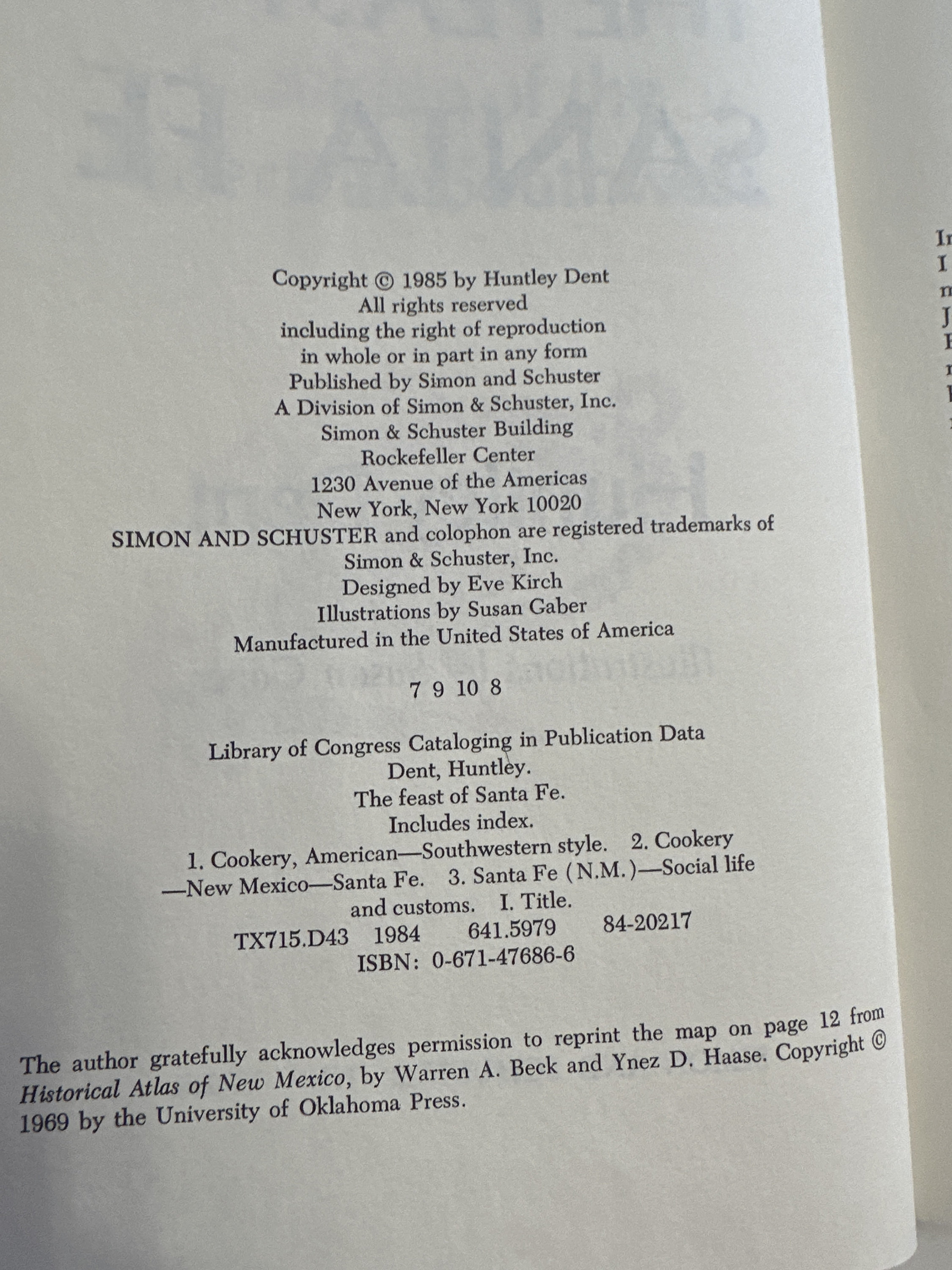 The Feast of Sante Fe Cooking of the American Southwest Huntley Dent ...