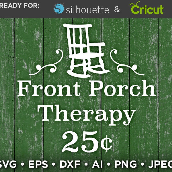Outdoor Rocking Chair Silhouette Svg - Etsy