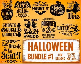 Halloween svg bundle | Etsy