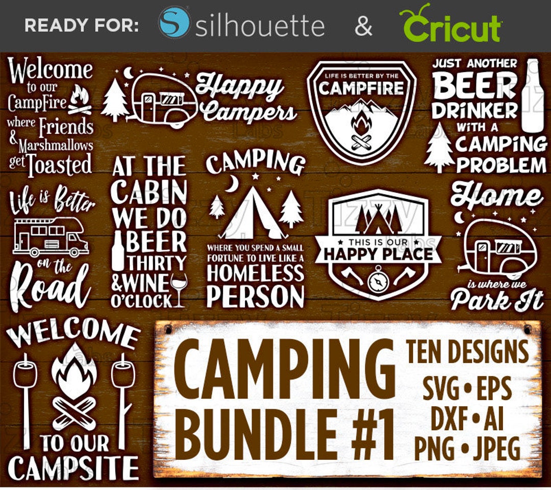 Camping Svg Bundle Set 1 SVG Files Camping Svg Files for - Etsy
