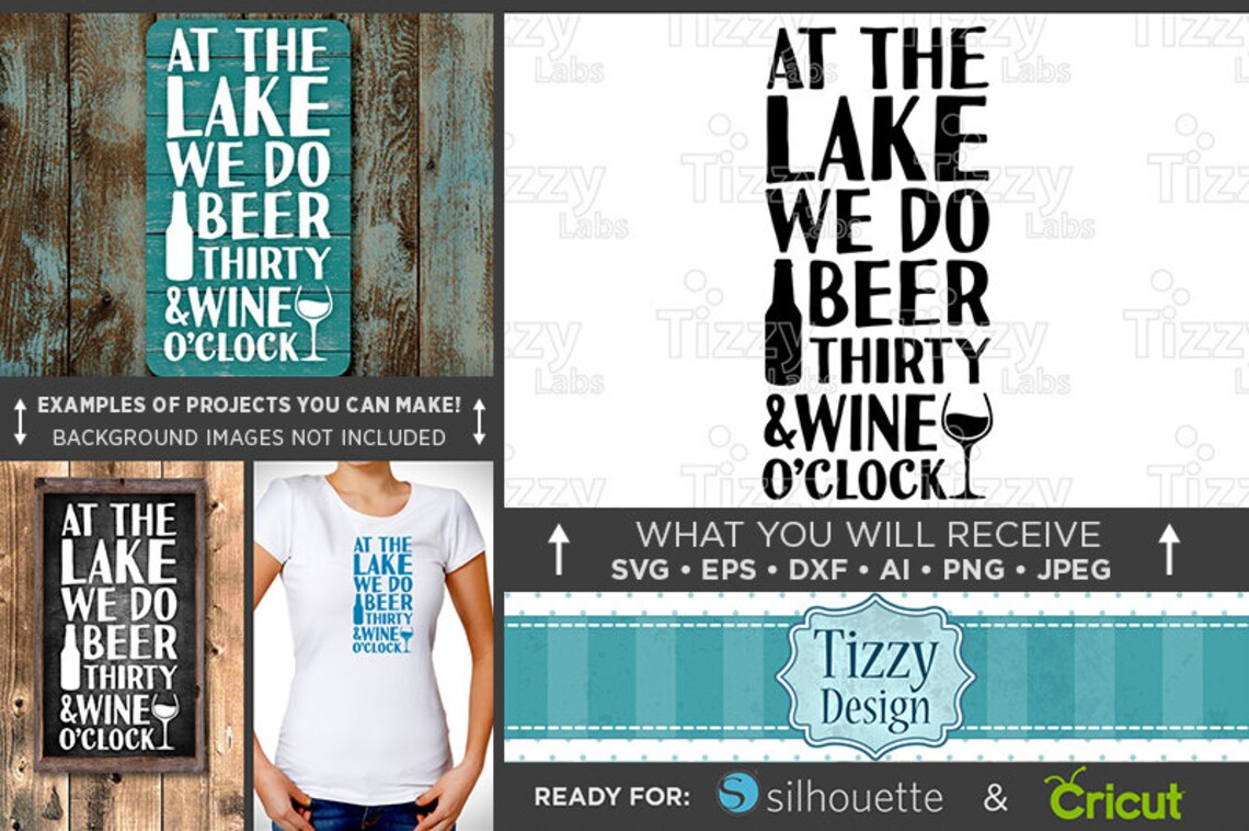 Beer Thirty Svg Wine O'clock Svg at the Lake We Do - Etsy